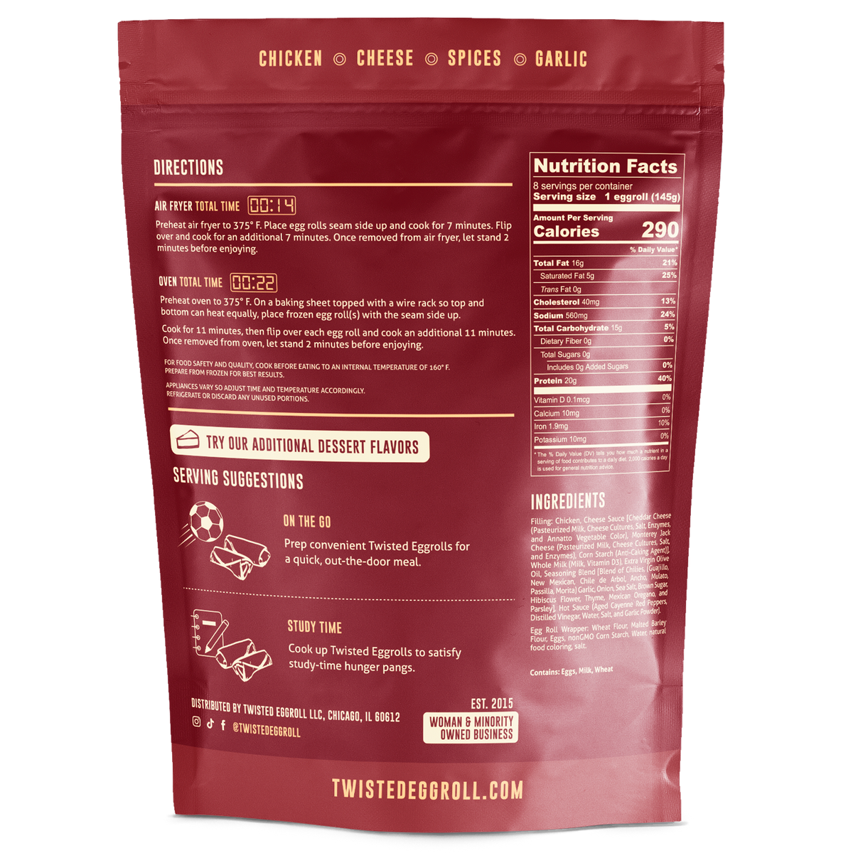 Buffalo Chicken Eggroll – Twisted Eggroll